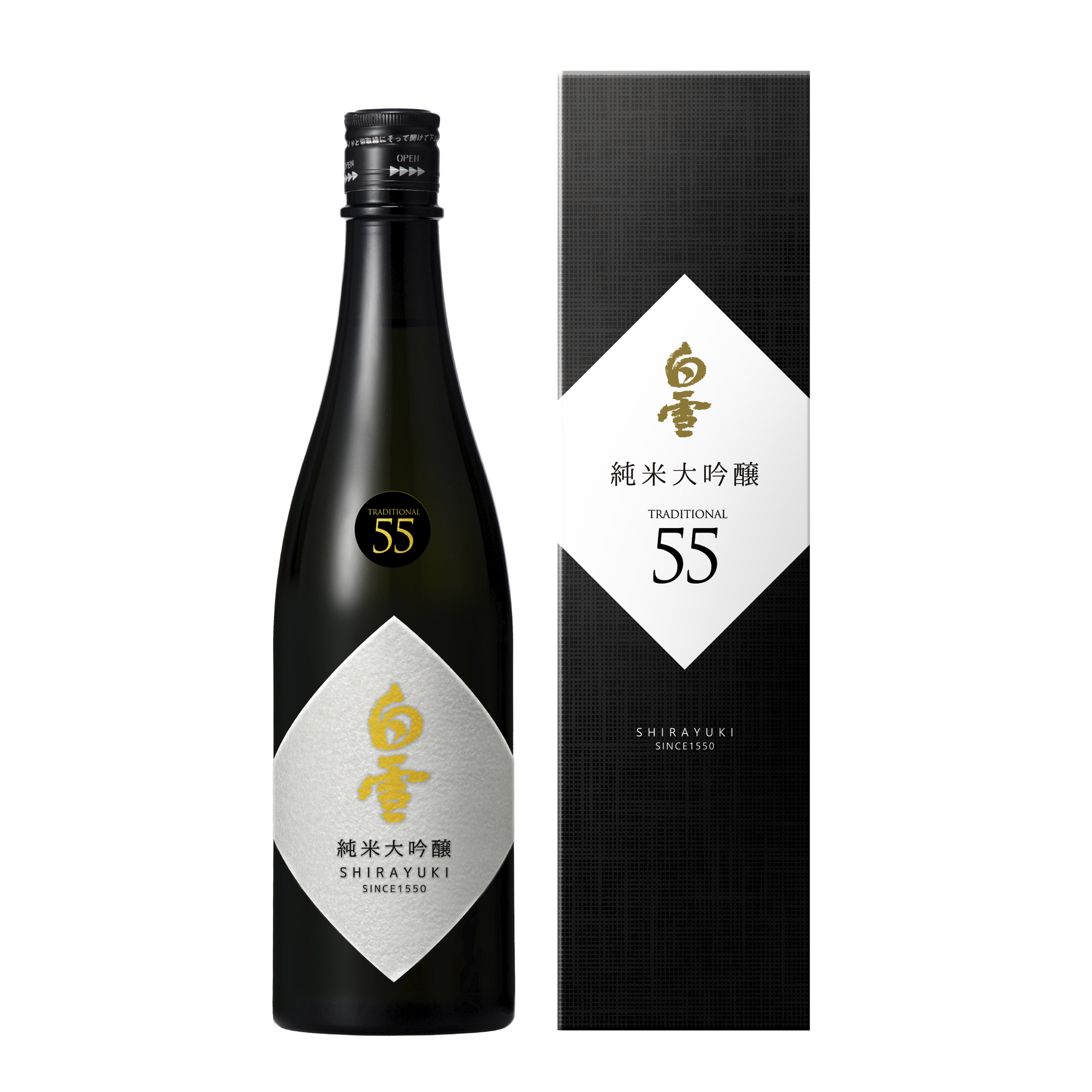 01374白雪 純米大吟醸traditional55 720ML瓶詰化粧箱入_image - 小西酒造株式会社